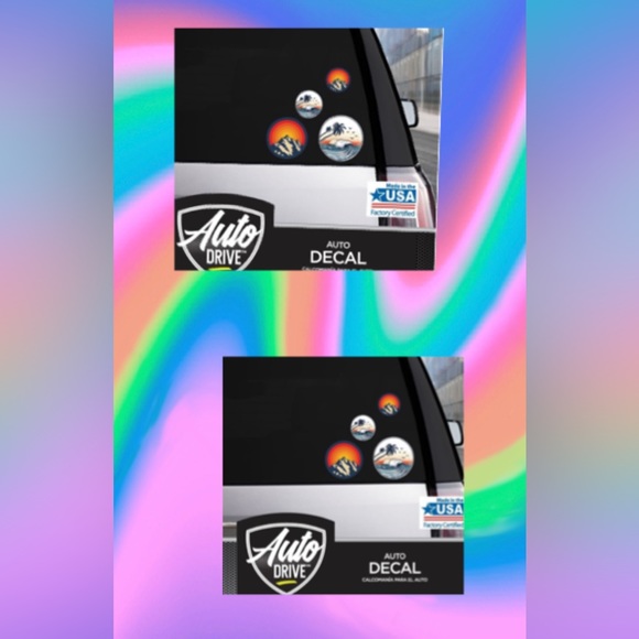 Auto Drive | Other | New 2 Sets Auto Drive Mountain Riptide Decals ...